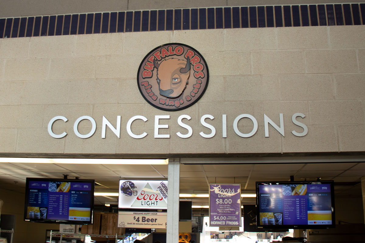 Amon G. Carter TCU Stadium Concessions 2021